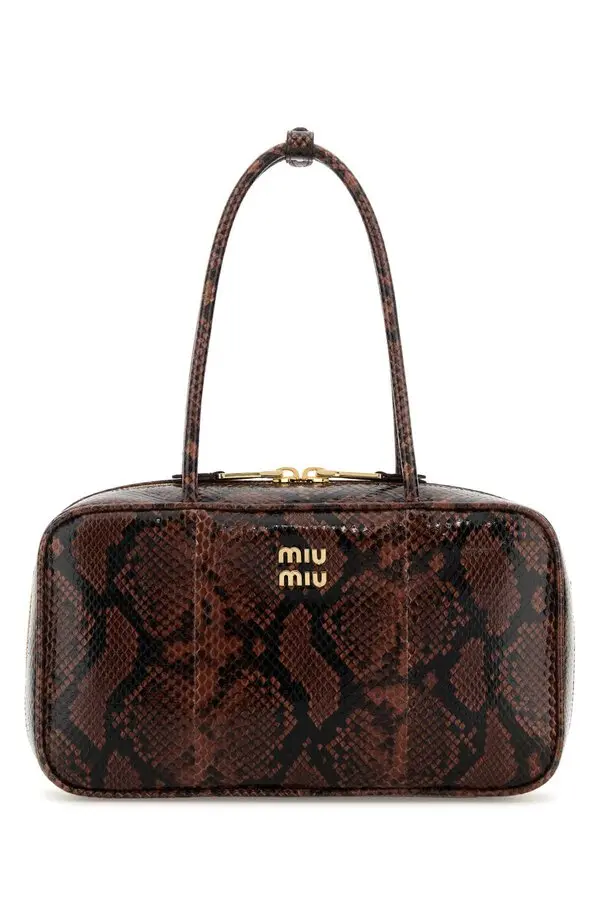 Miu Miu Printed Leather Beau Shoulder Bag
