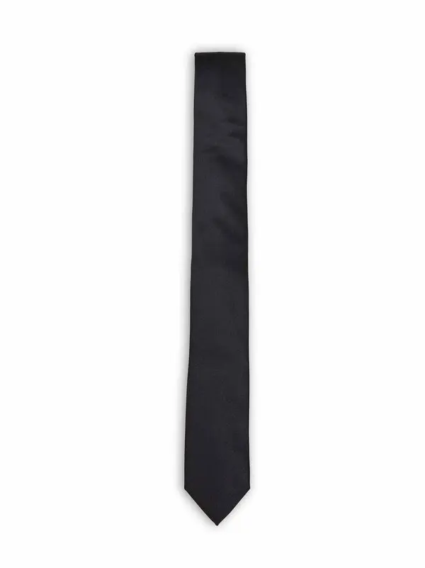 Dolce & Gabbana Black Silk Satin Martini Tie - Multicolor