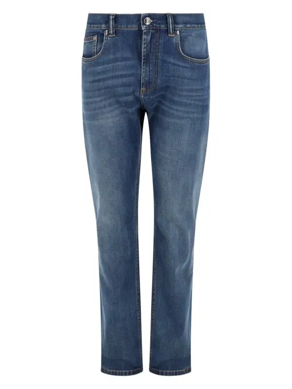 Versace In Cotton Denim - Blue
