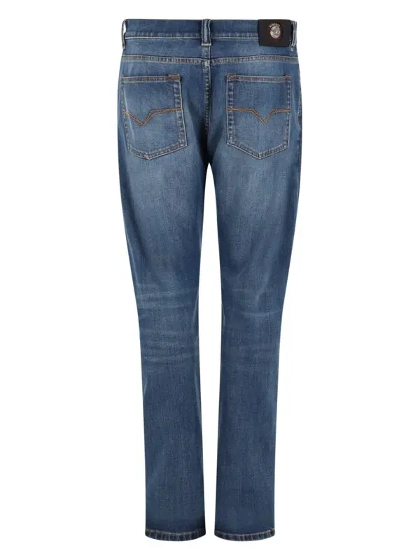 Versace In Cotton Denim - Blue