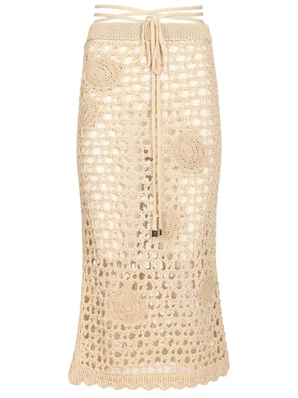 Attico Midi Skirt - Cream