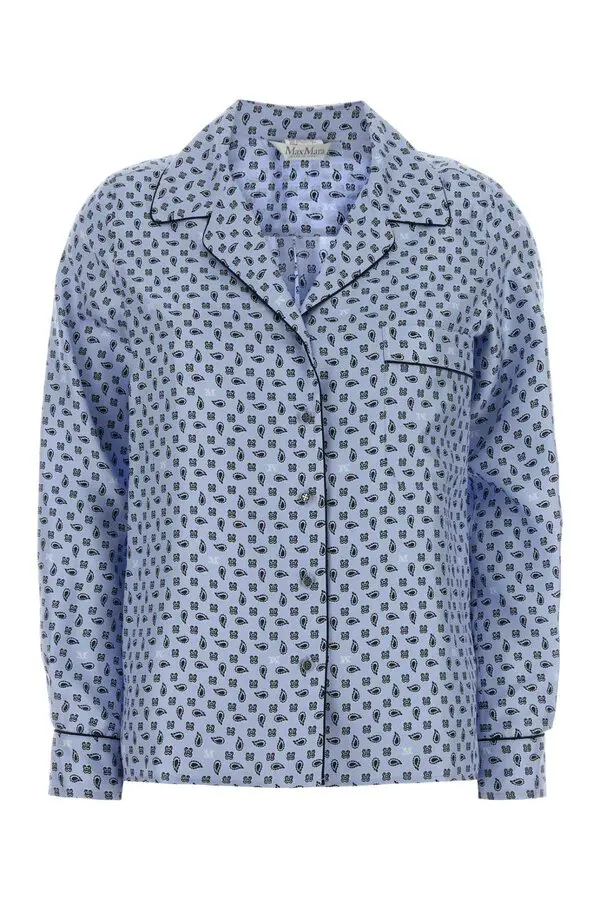 Max Mara Printed Silk Disco Shirt
