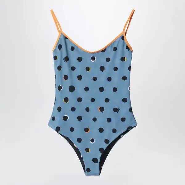 Fendi Reversible Polka Dot One-piece Swimsuit - Black