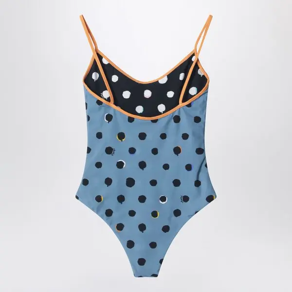 Fendi Reversible Polka Dot One-piece Swimsuit - Black