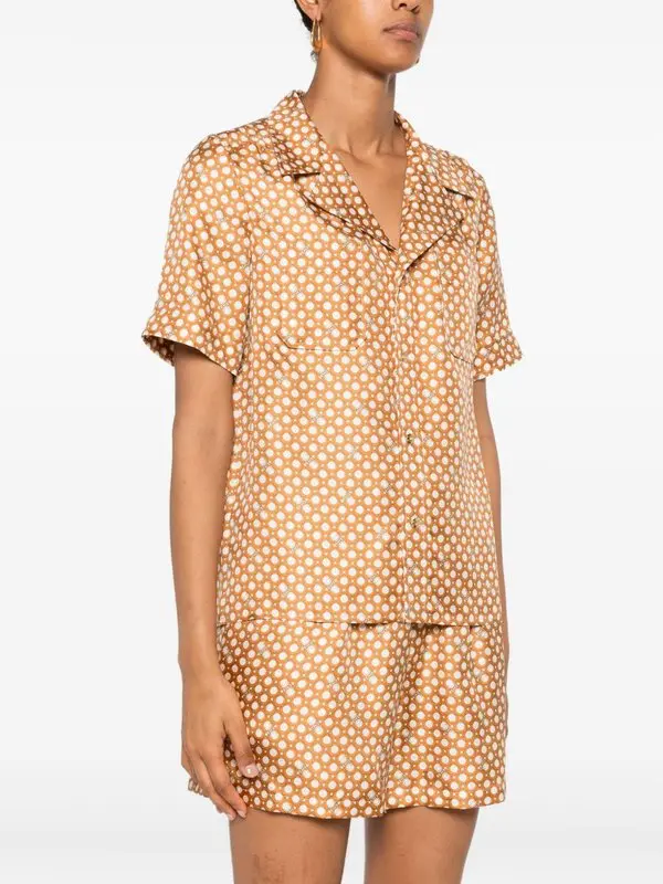 Celine Printed Silk Shirt
