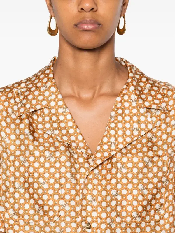Celine Printed Silk Shirt