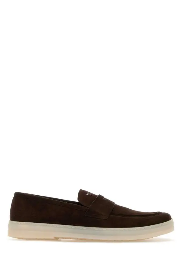 Prada Suede Loafers - Brown