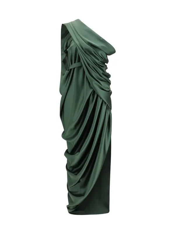 VIVIENNE WESTWOOD Draped Midi Dress - Green