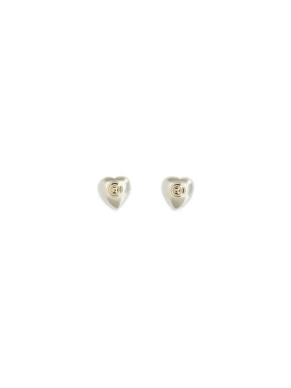 Valentino Garavani Vlogo Signature Heart Drop Earrings - Multicolor