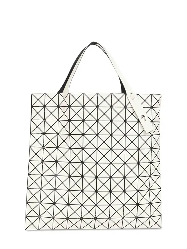 Issey Miyake White Beige Prism-2 Frost Tote Bag - Multicolor