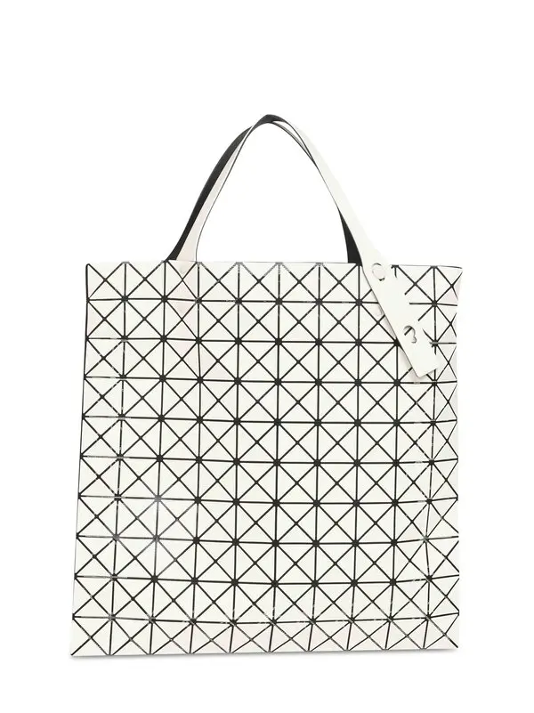 Issey Miyake White Beige Prism-2 Frost Tote Bag - Multicolor