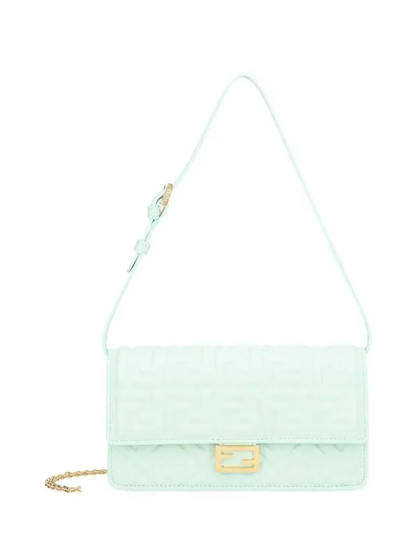 Fendi Baguette Chain Wallet - Green