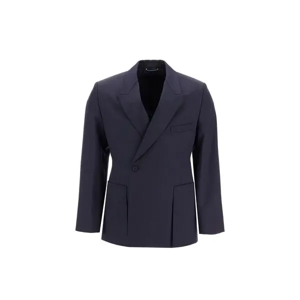 Dior Wool Blazer Jacket - Blue