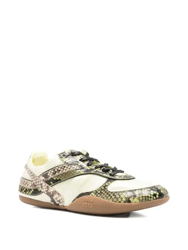 Miu Miu Lace-up Sneakers - Multicolor