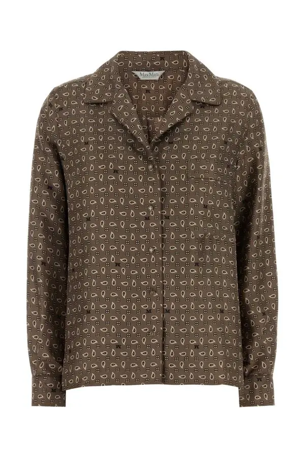 Max Mara Printed Silk Shirt