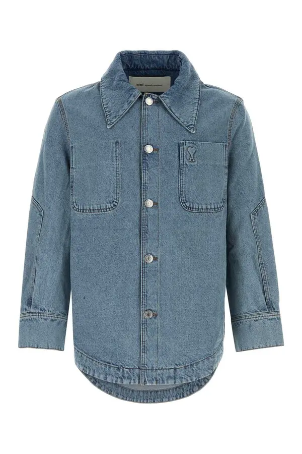 AMI Paris Denim Shirt - Blue