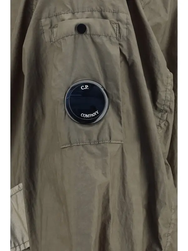 C.P. COMPANY Bi-tm Mixed Lens Bomber Jacket - Green