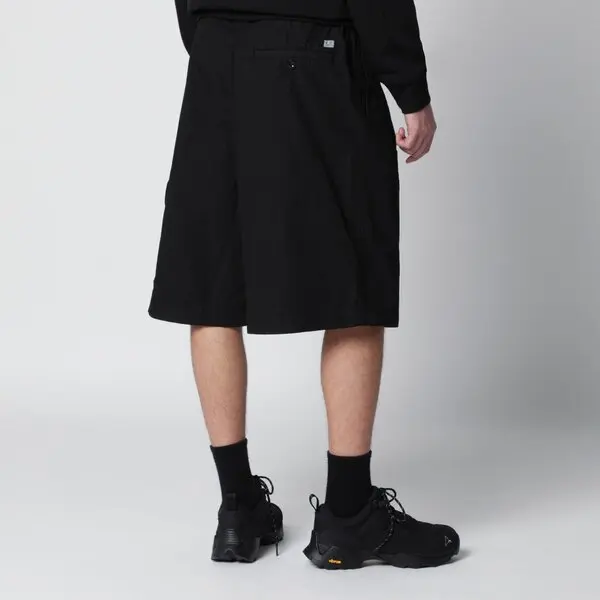 C.P. COMPANY Cotton Bermuda Shorts - Black