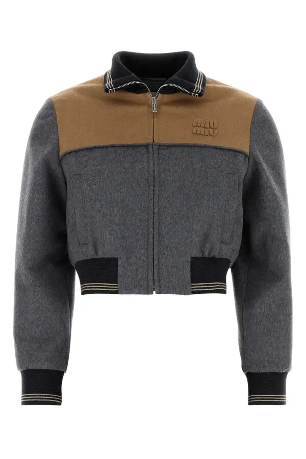 Miu Miu Two-tone Velour Jacket