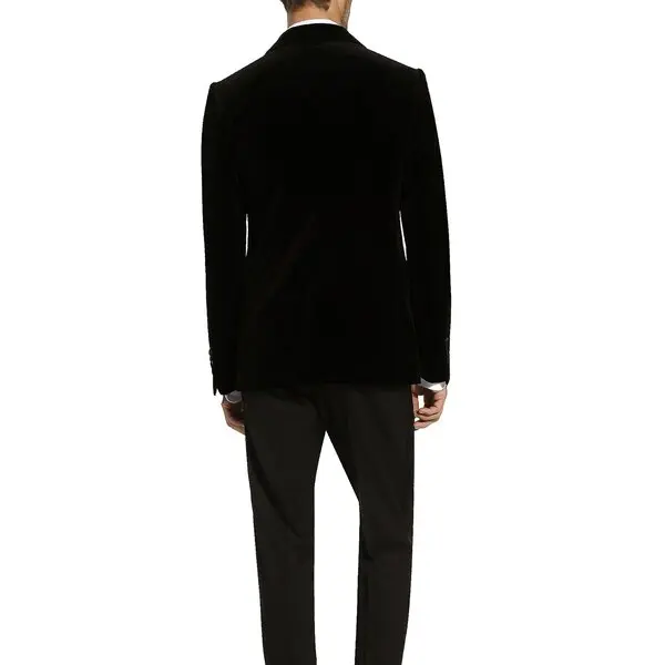 Dolce & Gabbana Tuxedo Velvet Jacket - Black