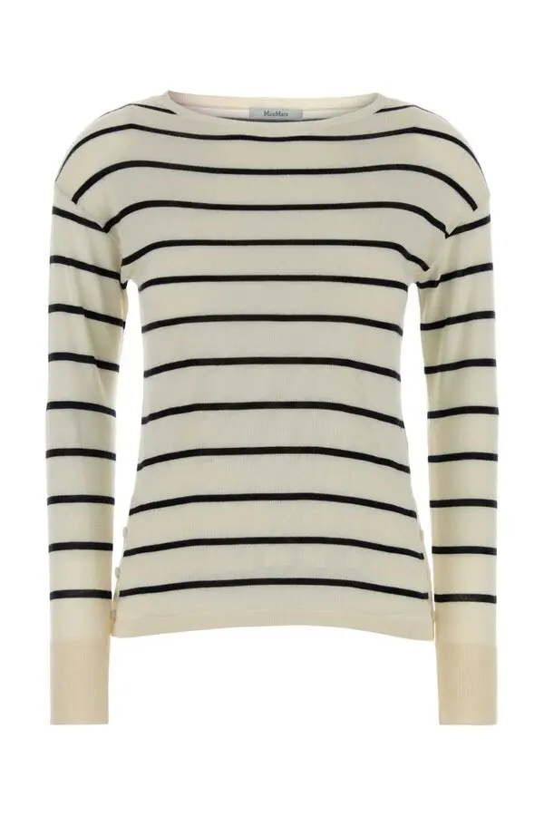 Max Mara Embroidered Cashmere Blend Tabella Sweater