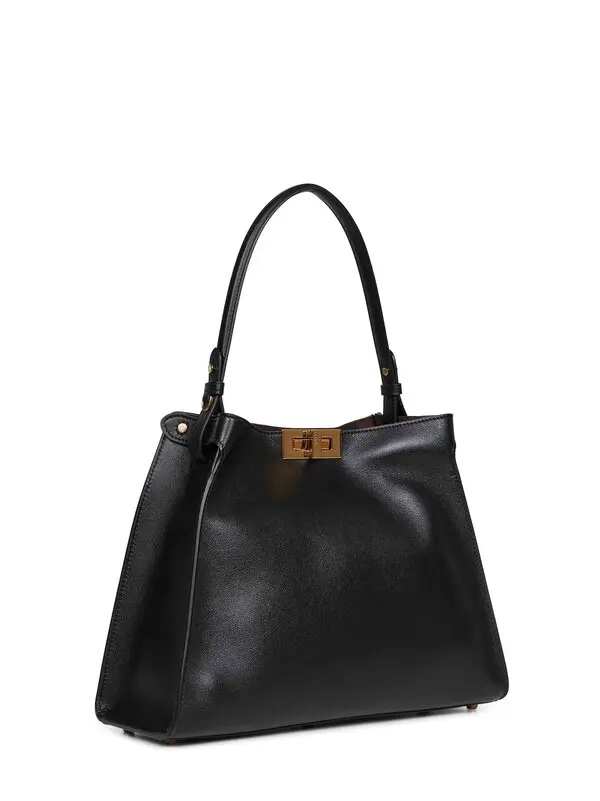 Fendi Black And Chocolate Way Medium Handbag