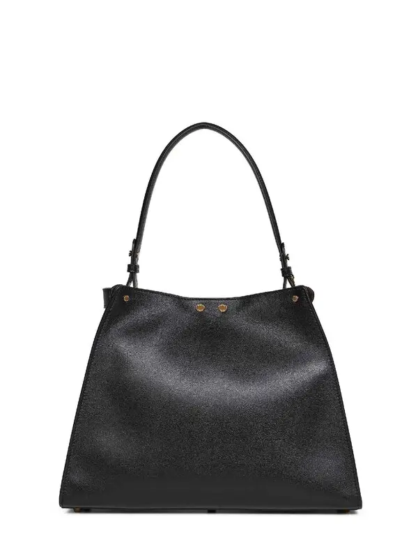 Fendi Black And Chocolate Way Medium Handbag