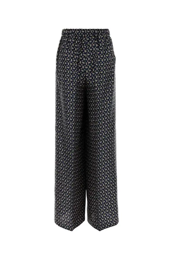 Max Mara Printed Silk Vischio Pants