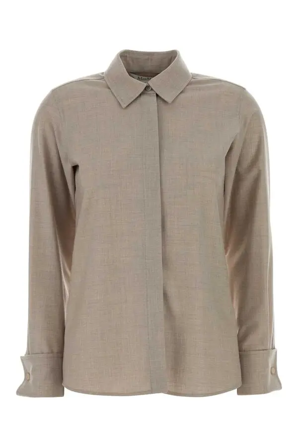 Max Mara Tebaide Shirt In Stretch Cashmere