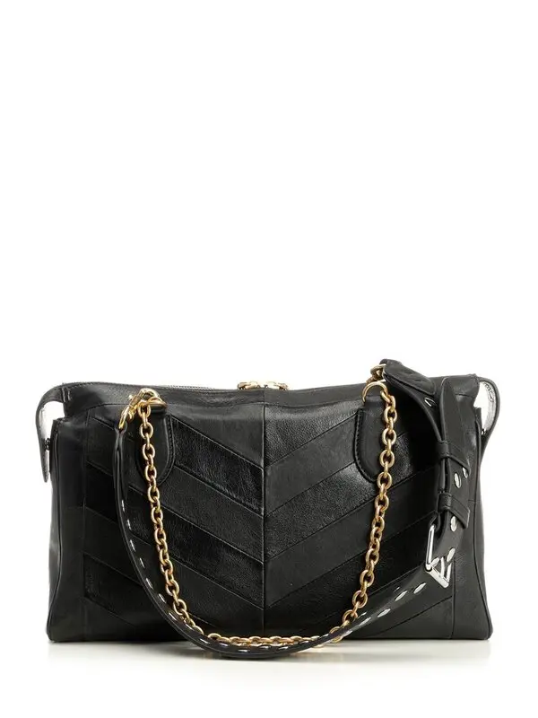 Valentino Garavani Medium Leather Bag With Panther Embellishment