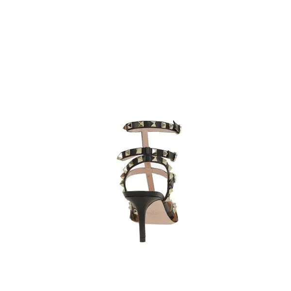 Valentino Garavani Rockstud Calf Hair Pumps - Black
