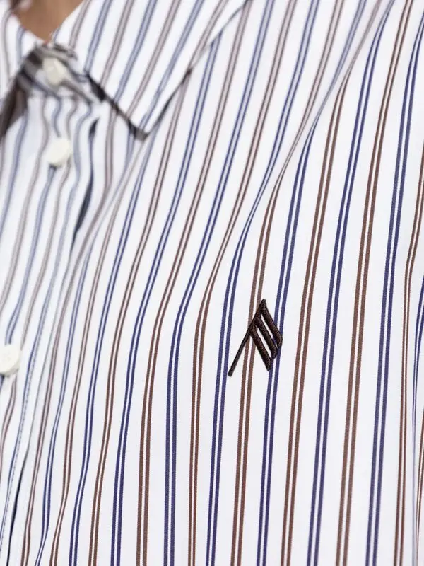 Attico Striped Cotton Shirt - Multicolor