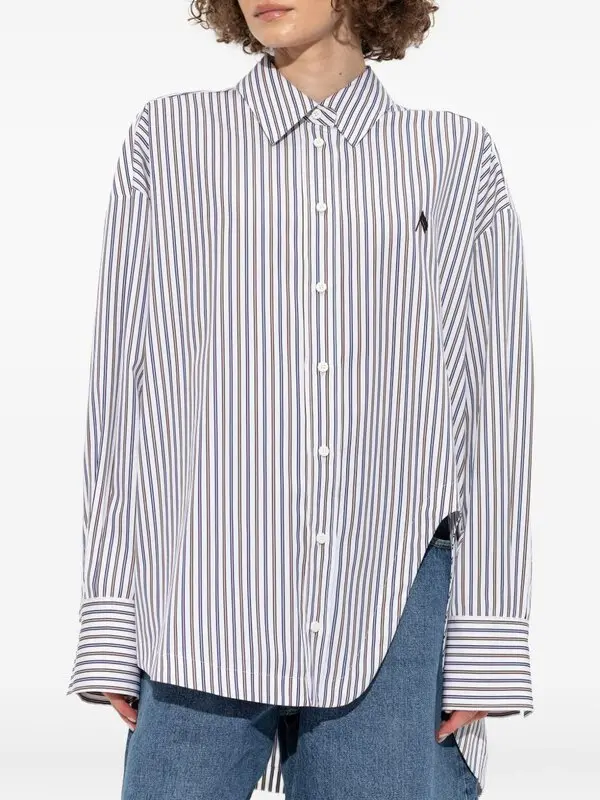 Attico Striped Cotton Shirt - Multicolor