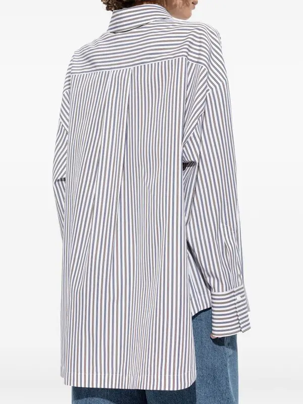 Attico Striped Cotton Shirt - Multicolor