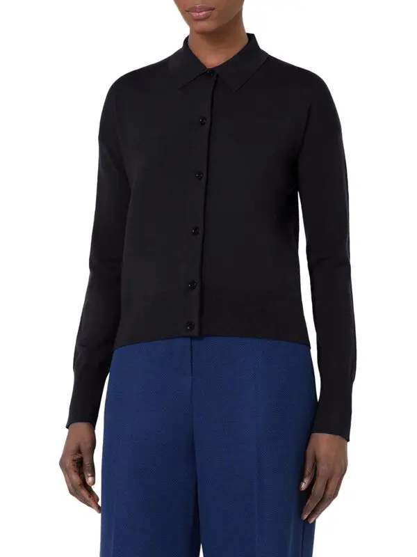 Max Mara Wool Cardigan - Black