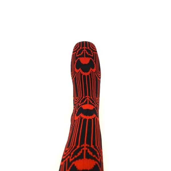 Prada Jacquard Embroidered Thigh High Boots