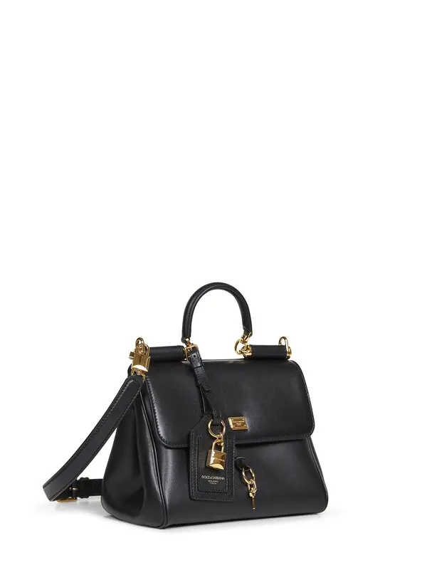 Dolce & Gabbana Black Small My Sicily Handbag