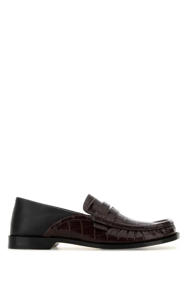 Loewe Two-tone Leather Campo Loafers - Multicolor