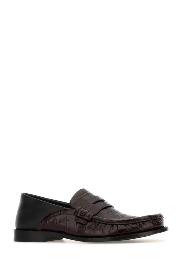 Loewe Two-tone Leather Campo Loafers - Multicolor