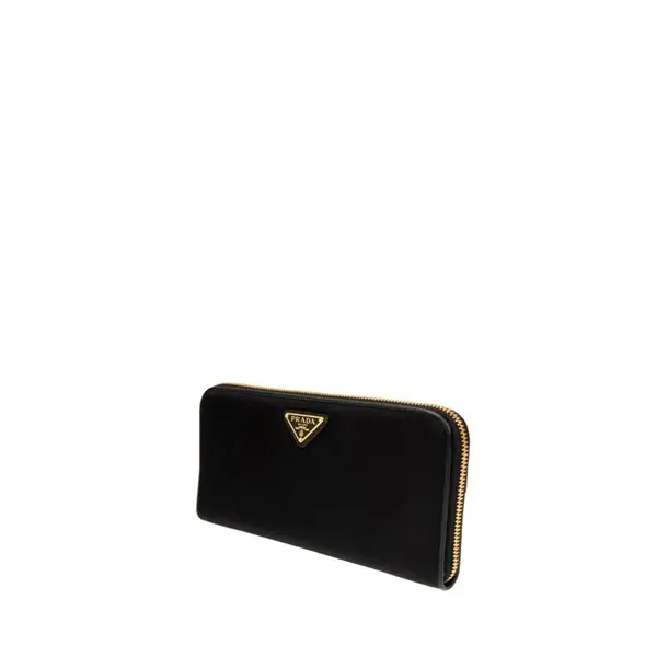 Prada Nylon Logo Wallet - Black
