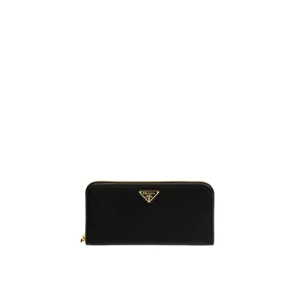 Prada Nylon Logo Wallet - Black