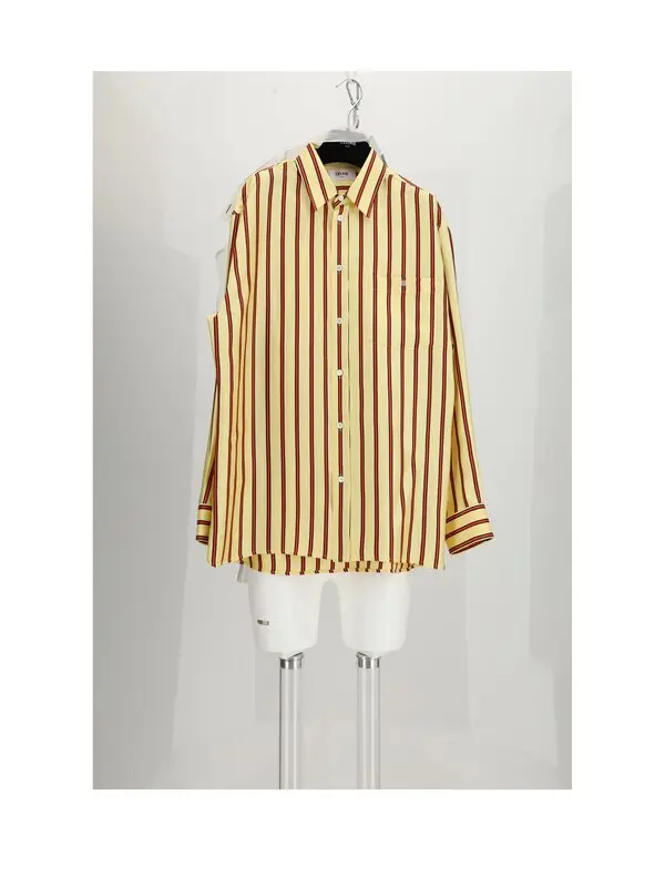 Celine Oversized Striped Shirt - Multicolor