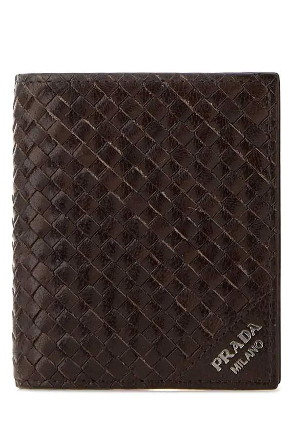 Prada Leather Wallet - Brown