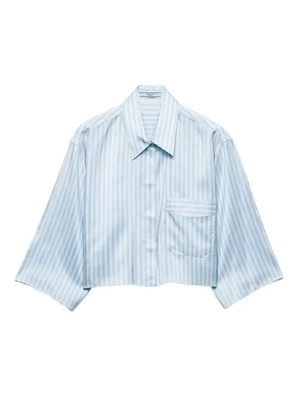 Prada Striped Silk Shirt - Multicolor
