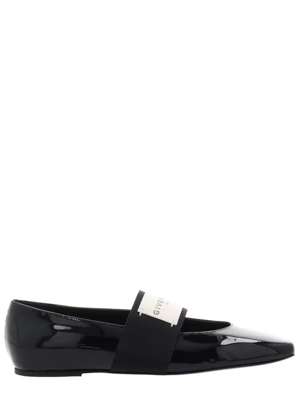 Givenchy Sliced Square Dancer Ballerinas - Black