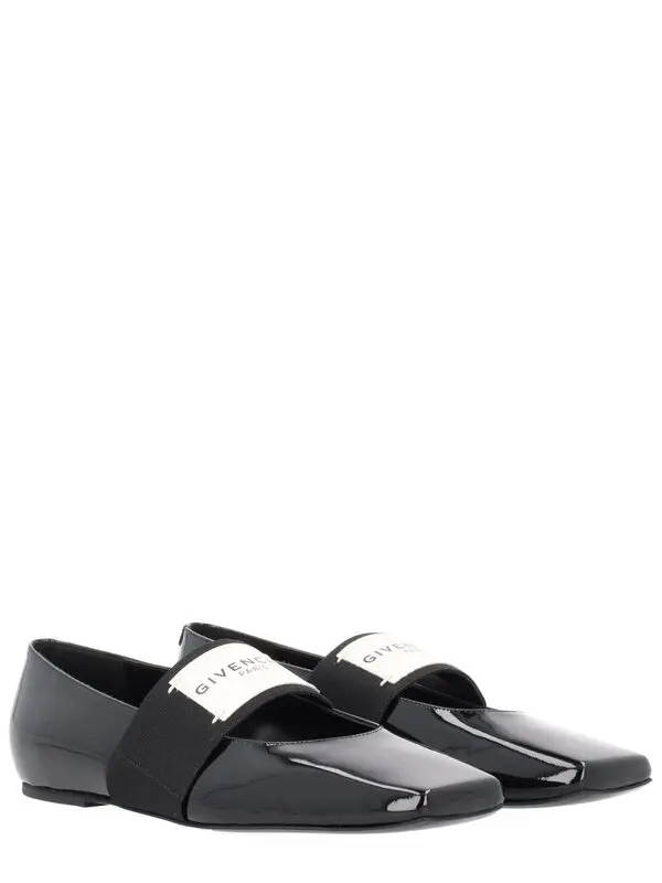 Givenchy Sliced Square Dancer Ballerinas - Black