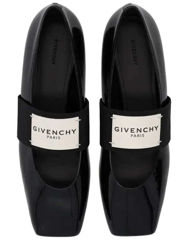 Givenchy Sliced Square Dancer Ballerinas - Black