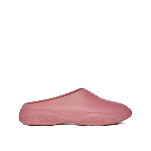 Prada Mellow Rubber Mules - Pink