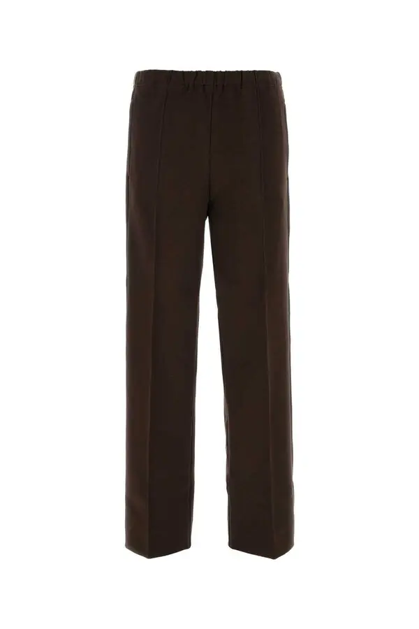 Miu Miu Stretch Viscose Blend Pants - Brown