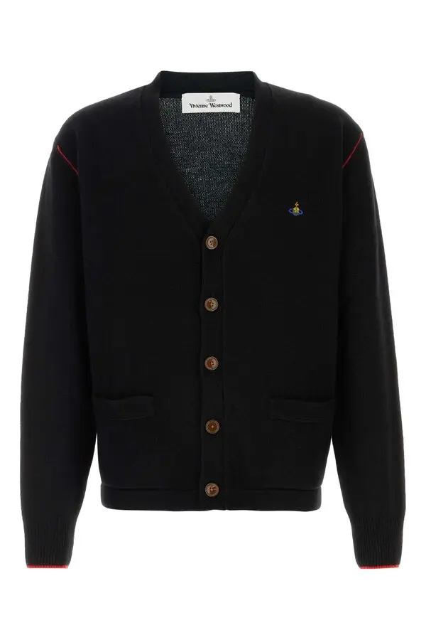 VIVIENNE WESTWOOD Wool Blend Cardigan - Black